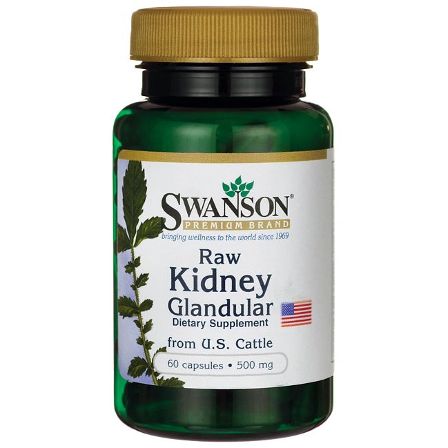 Swanson Kidney Glandular 500 mg 60 Capsules - Walmart.com - Walmart.com