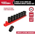 Hyper Tough Impact Socket Set 9-Piece 1/2-Inch SAE Standard Drive ...