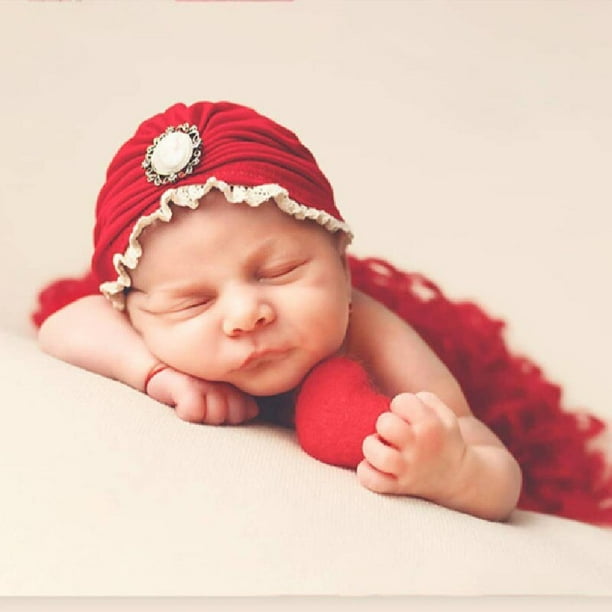 Lovely Flower Baby Hat Soft Baby Girl Hat Turban Infant Toddler Newborn ...