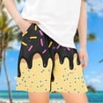 Angala Kids Shorts Ice Cream Print Elastic Waist Shorts Summer Cute ...