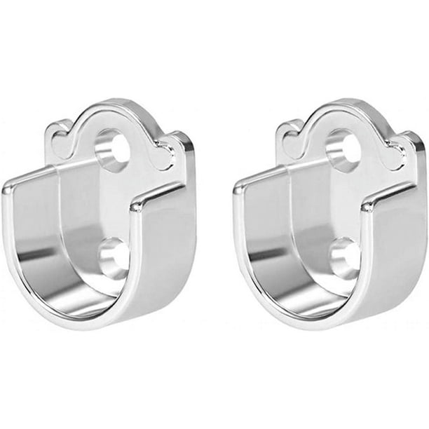 x 22mm Zinc Flange Shower Curtain Rod Brackets, Cabinet Brackets, Heavy ...