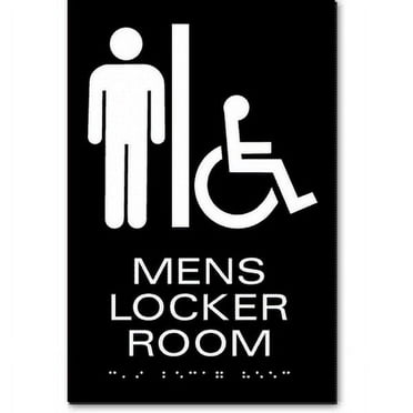 MENS LOCKER ROOM Sign-Copper / Black (1 Unit) - Walmart.com