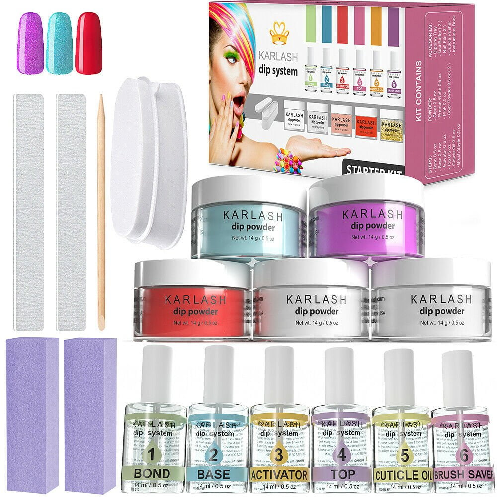 Karlash Dip System Dipping Powder Starter Kit - Color Kit #2 LOVE ...
