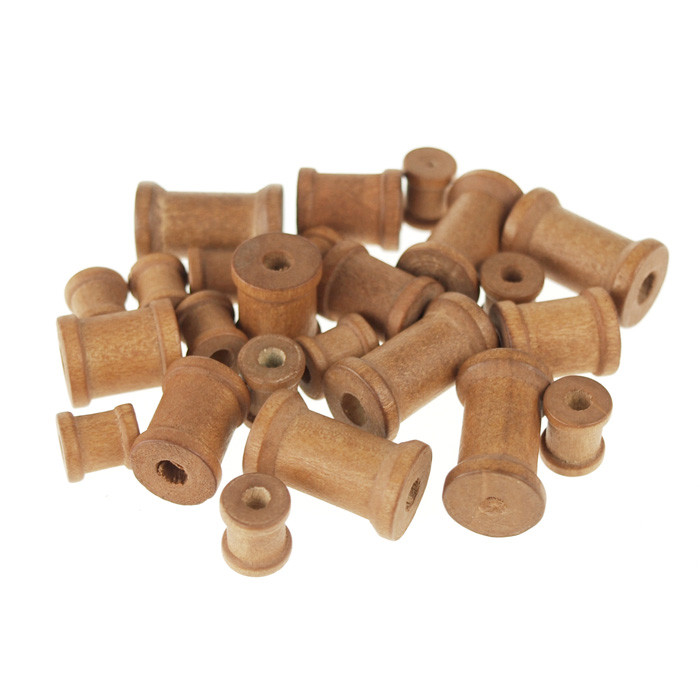 Assorted Vintage Wooden Spools, Bead, 24-Piece - Walmart.com