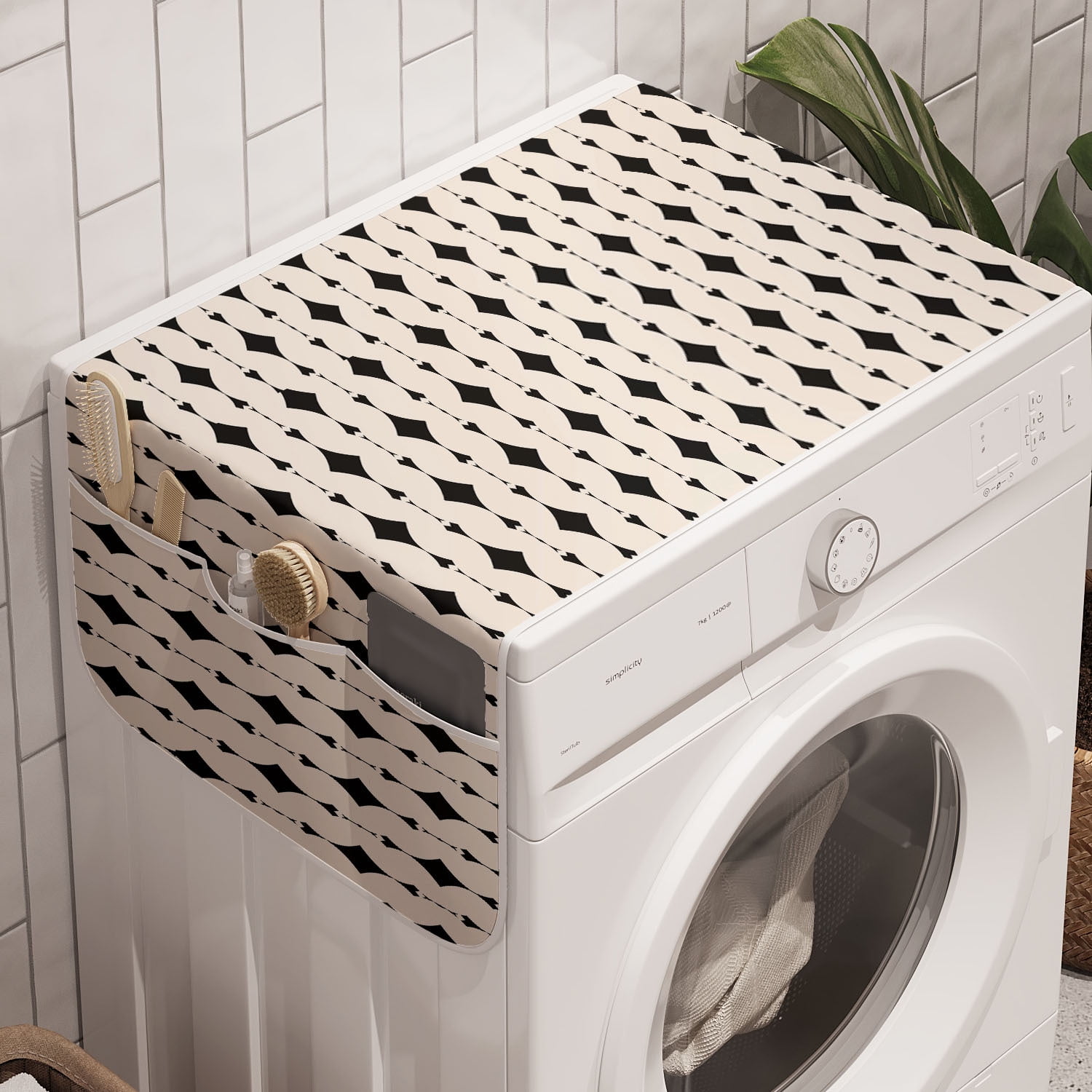 Geometric Washing Machine Organizer, Abstract Art Deco Inspired ...