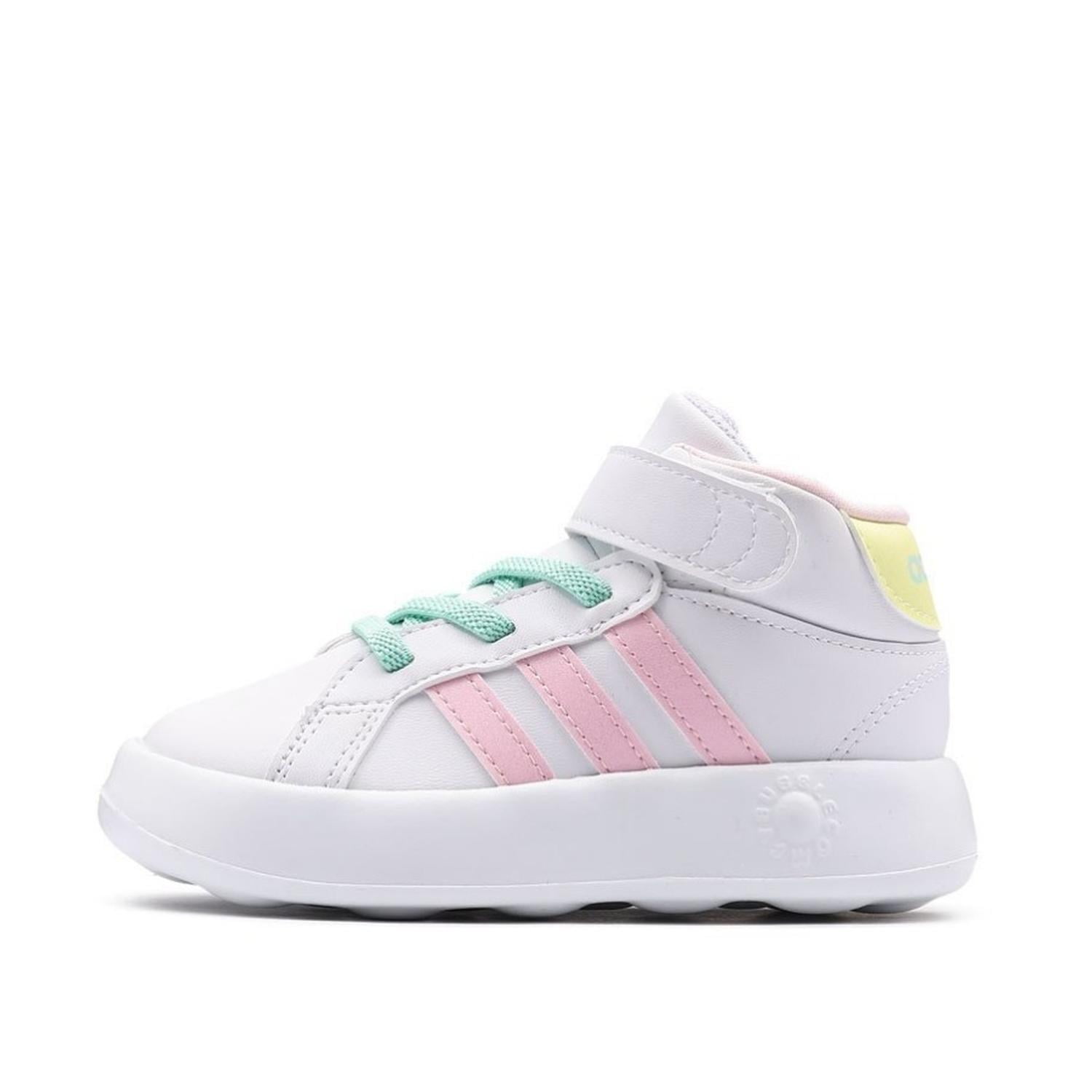 Tenis Adidas Grand Court Mid I para Niñas Pequeñas. IE8704 blanco 13 ...