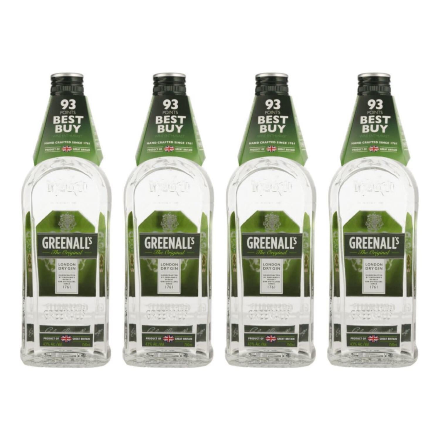 Pack de 4 Ginebra Greenalls The Original 750 ml Greenalls The Original ...