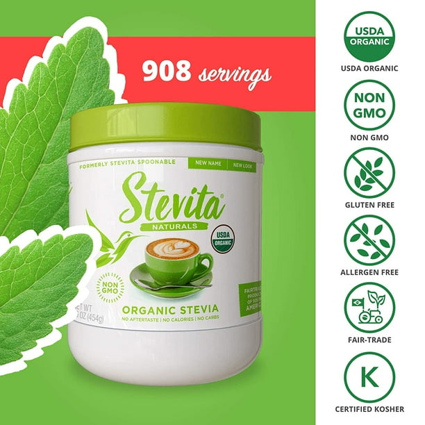Stevita Spoonable The Original Stevia Sweetener -- 16 oz - Walmart.com