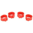 10mm Red Poultry Leg Rings 001-100 Numbered Bird Foot Bands - 100Pcs ...