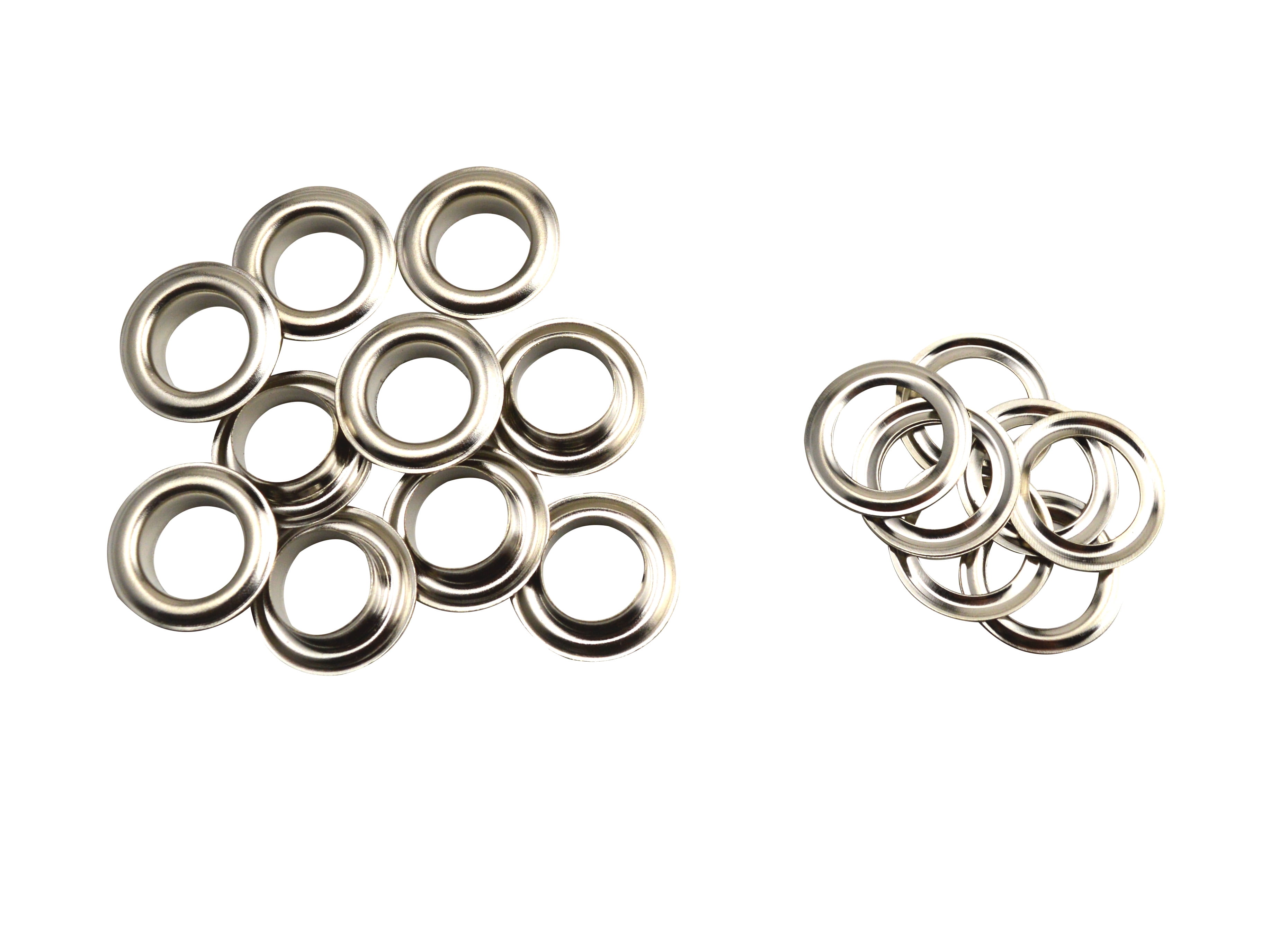 Fenggtonqii 10mm Hole Diameter Silver Grommets Eyelets with Washer Made ...