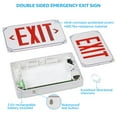 LEONLITE 4Pack LED Exit Sign with Battery Backup, UL Listed, Outdoor ...