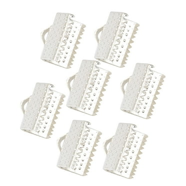 200Pack Fold Over Cord Ends, 8x11mm Terminators Crimp End Tips for ...
