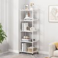 5 Tier Bathroom Storage Open Shelf Unit, Free-Standing Metal Corner ...