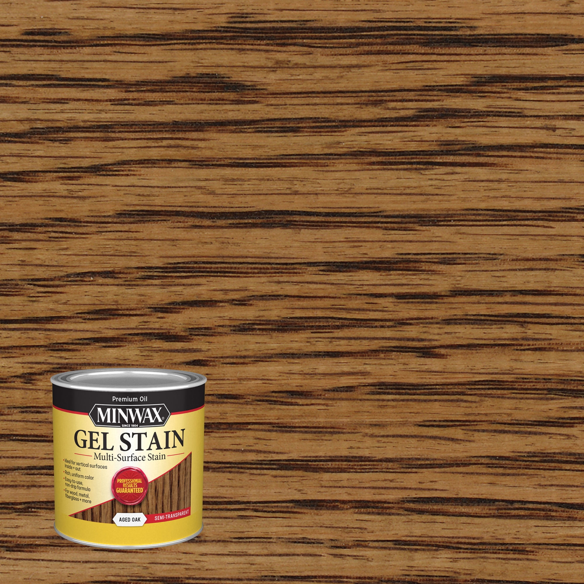 Minwax Aged Oak, Gel Stain,1/2 Pint - Walmart.com