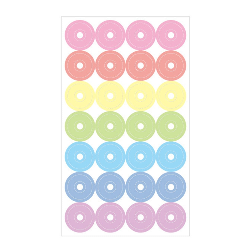 TureClos 4 Pieces Reinforcement Labels Strong Viscosity Doughnut Shape ...