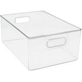 Sorbus Plastic Storage Bins Clear Pantry Organizer Box Bin Containers ...