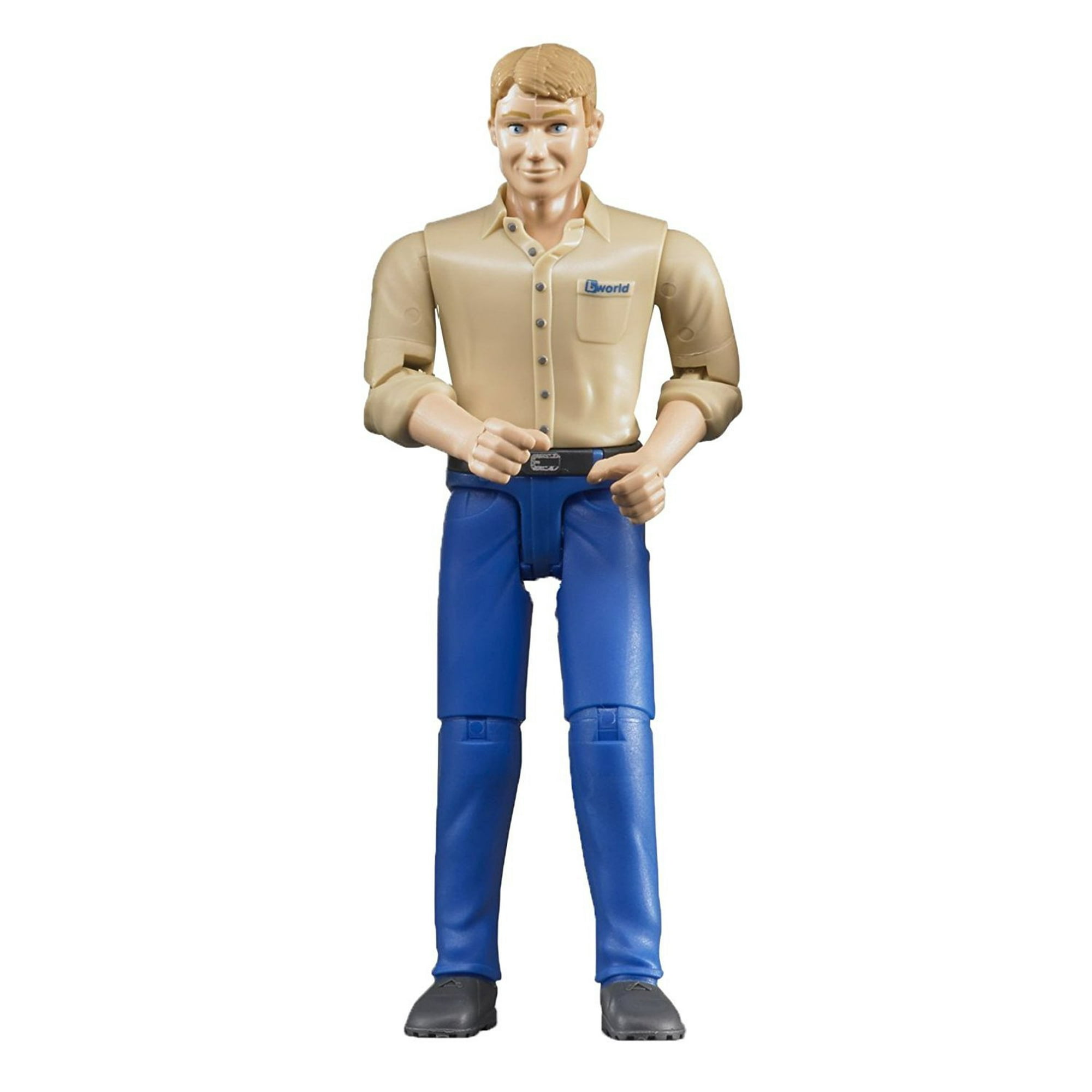 Click here for Bruder - 60006 Construction: Light Skin Man In Blu... prices