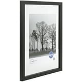 Mainstays 11x14 Float to 8x10 Linear Float Black Picture Frame ...