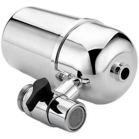 Faucet Water Filter Stainless-Steel Reduce Chlorine, Chrome, Vertical ...