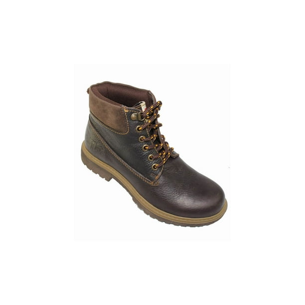 BOTAS BOTINES CASUALES LEVIS CAFE CHOCOLATE MUJER DAMA PIEL L127384 ...