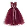 Ekidsbridal Heart Cutout Sequin Flower Girl Dresses for Toddlers Pretty ...