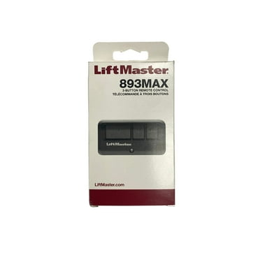 LIFTMASTER MyQ Garage Door Opener Control, 893LM Three Button Remote ...