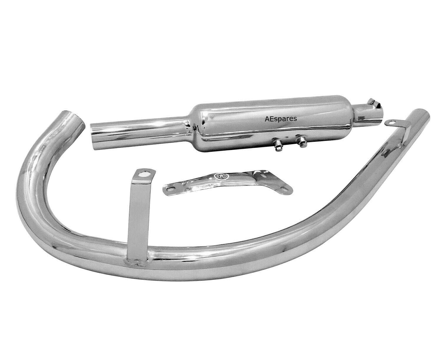 Fits Royal Enfield Bullet 500cc Short Exhaust Silencer And Pipe ...