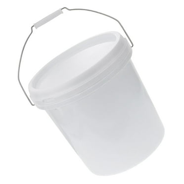 15Pcs Plastic Pail with Lid, Grade Storage Bucket Portable Cleaning ...