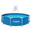 Blue Wave Capri 12-ft Round 36-in Deep Steel Wall Above Ground Swimming ...