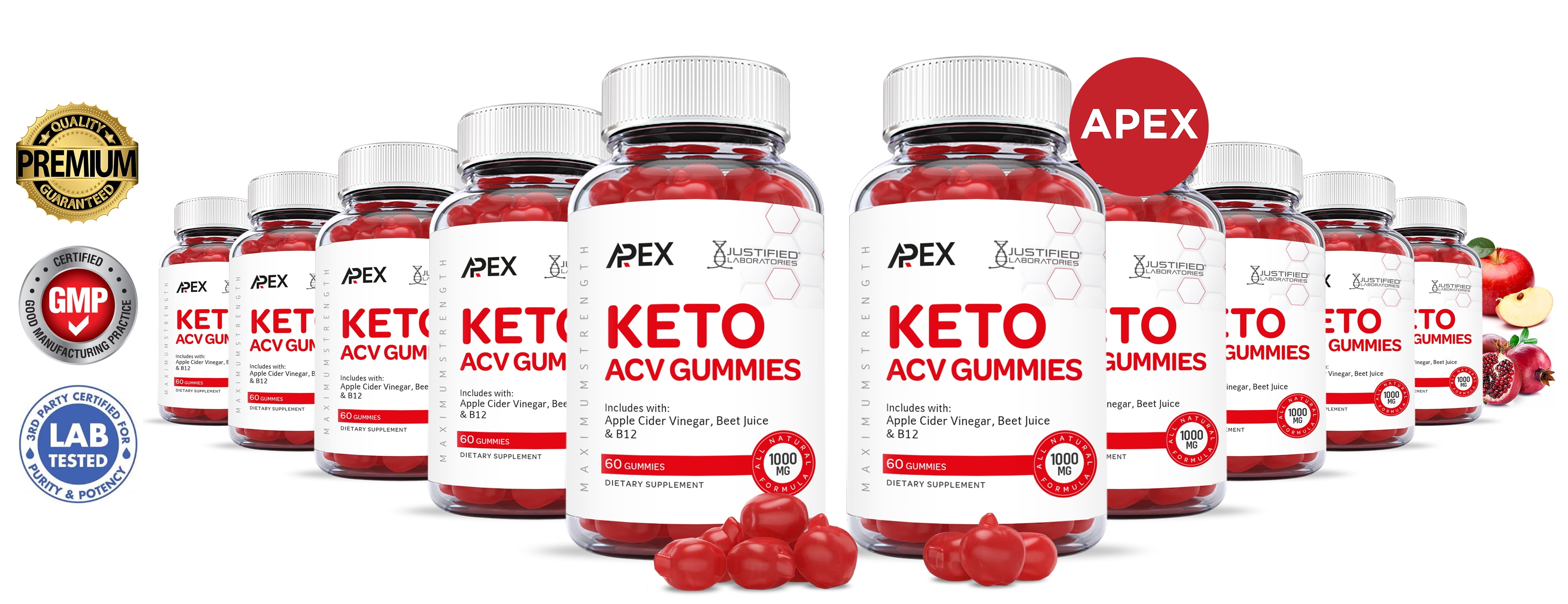 Apex Keto Acv Gummies 1000mg Dietary Supplement 600 Gummys