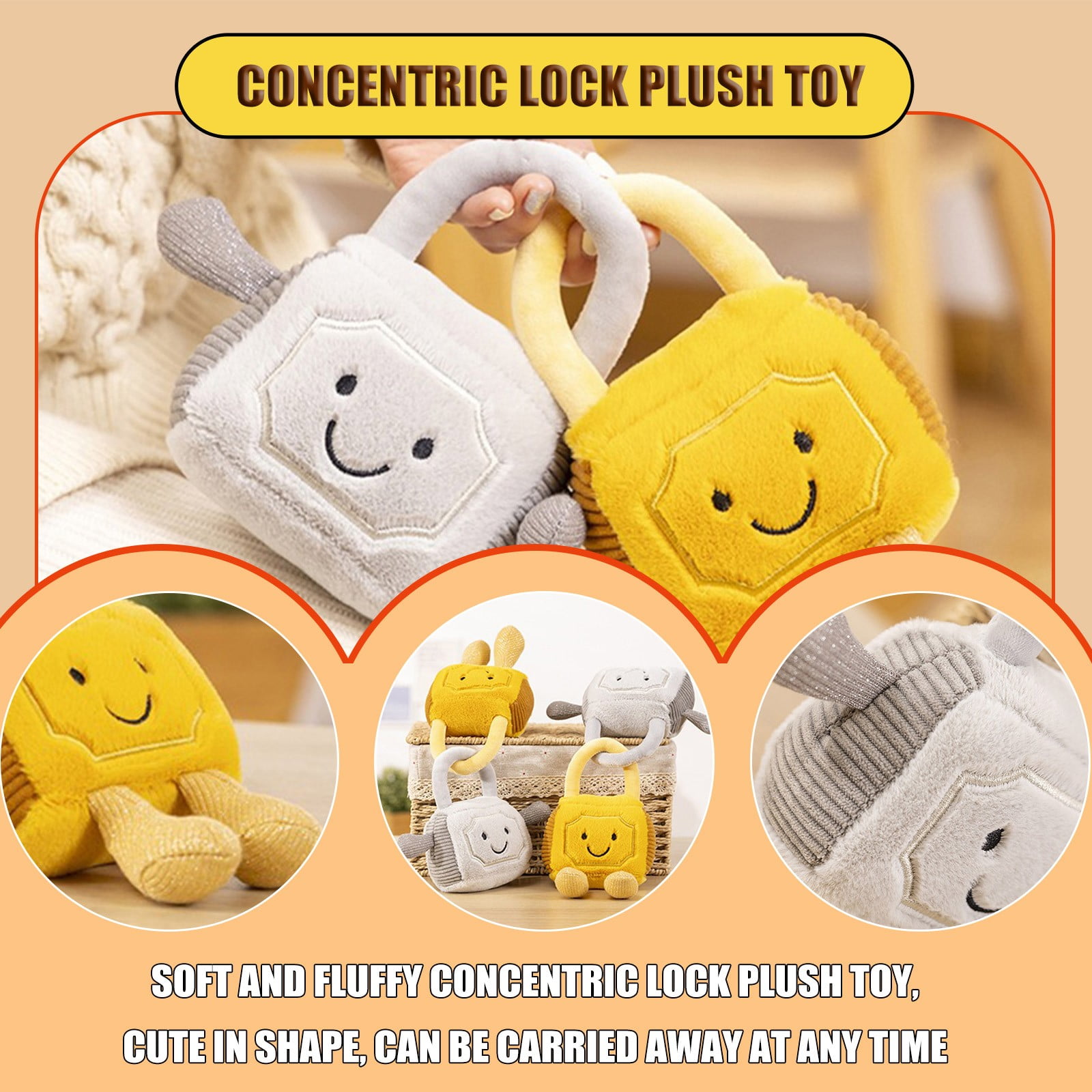 7.1" JELLYCAT Love Locks Plushies Toys, Cuddly and Soft Stuffed Animals ...