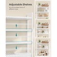 Over The Toilet Storage, 4-Tier Over Toilet Bathroom Organizer with ...