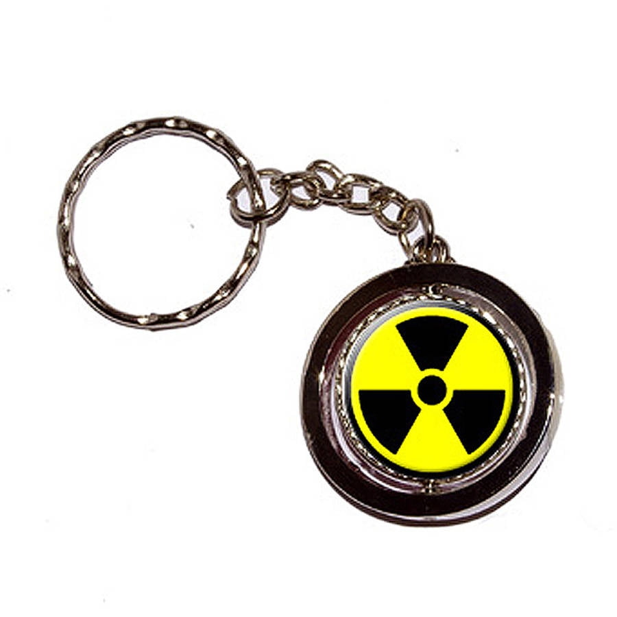 Radioactive Nuclear Warning Symbol New Keychain Ring - Walmart.com