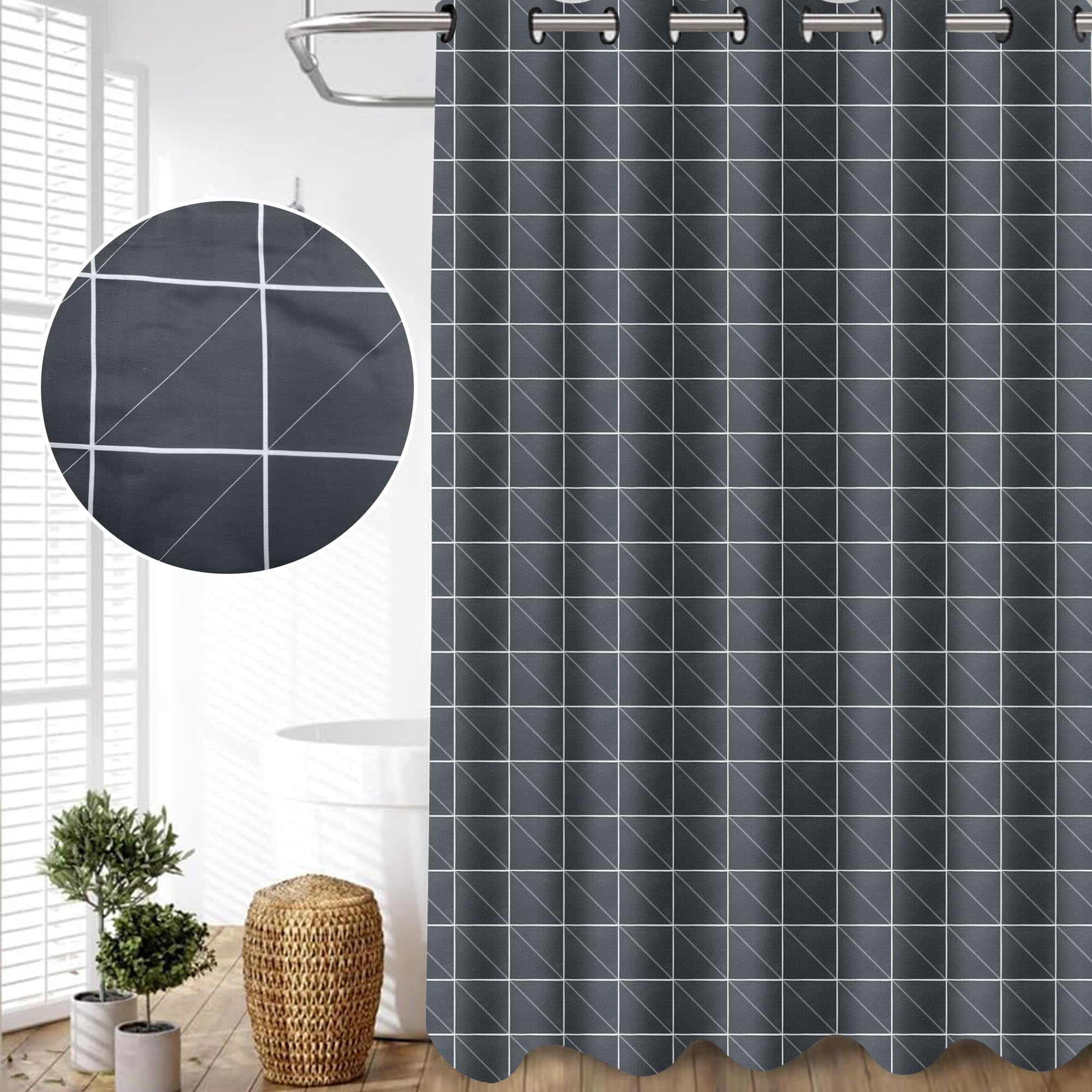 Click here for Canadian Linen Hookless Shower Curtains  72X72  Mi... prices