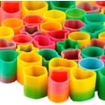 Bedwina Rainbow Spring Toy Assortment - (Pack of 250) Mini Plastic Coil ...
