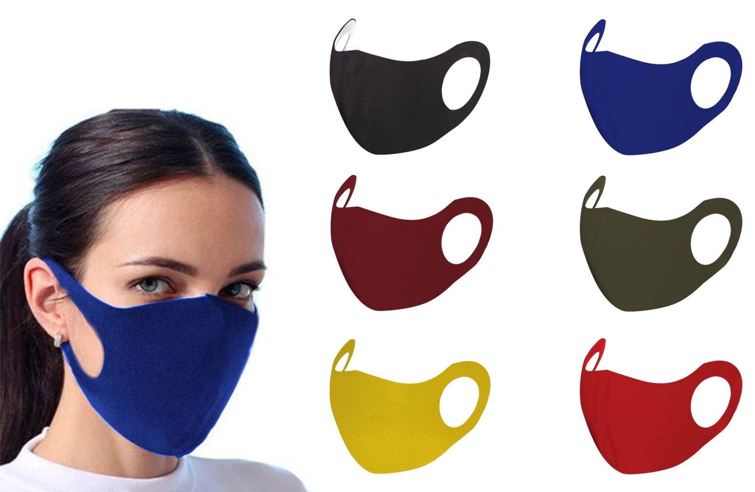 Cloth Face Mask Reuseable Washable 6 Pack - Walmart.com