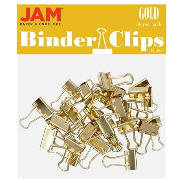 JAM Paper Colorful Binder Clips, Large, 1 1/2 in, Gray, 12/Pack ...