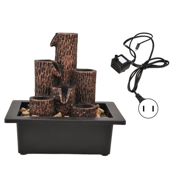 Small Waterfall Fountain,Tabletop Water Fountain with Illuminated ...