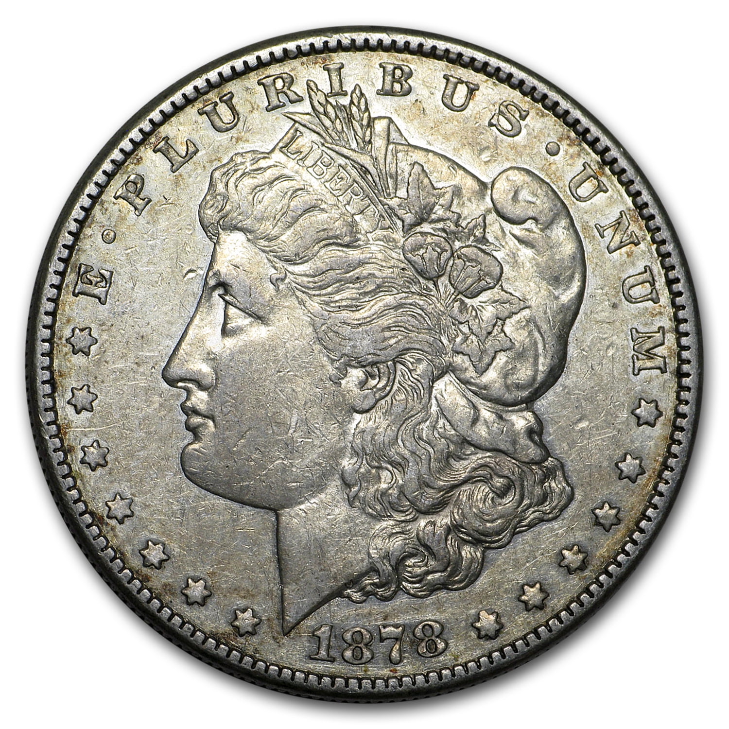 U.S. Mint 1878-S Morgan Dollar, VG/VF Condition, Silver Coin, Liberty ...