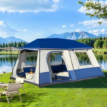 PORTAL Large 8 Person Family Camping Tent, Easy Setup, Big Rooms ...