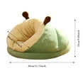 YaoZQ Small Slipper Cat Bed, 15.7 in Novelty Shoe Shape Cave for ...