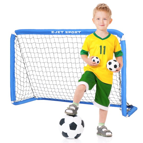 Franklin Sports Indoor & Outdoor Kids Soccer Set with 24x16 Goal, Ball ...