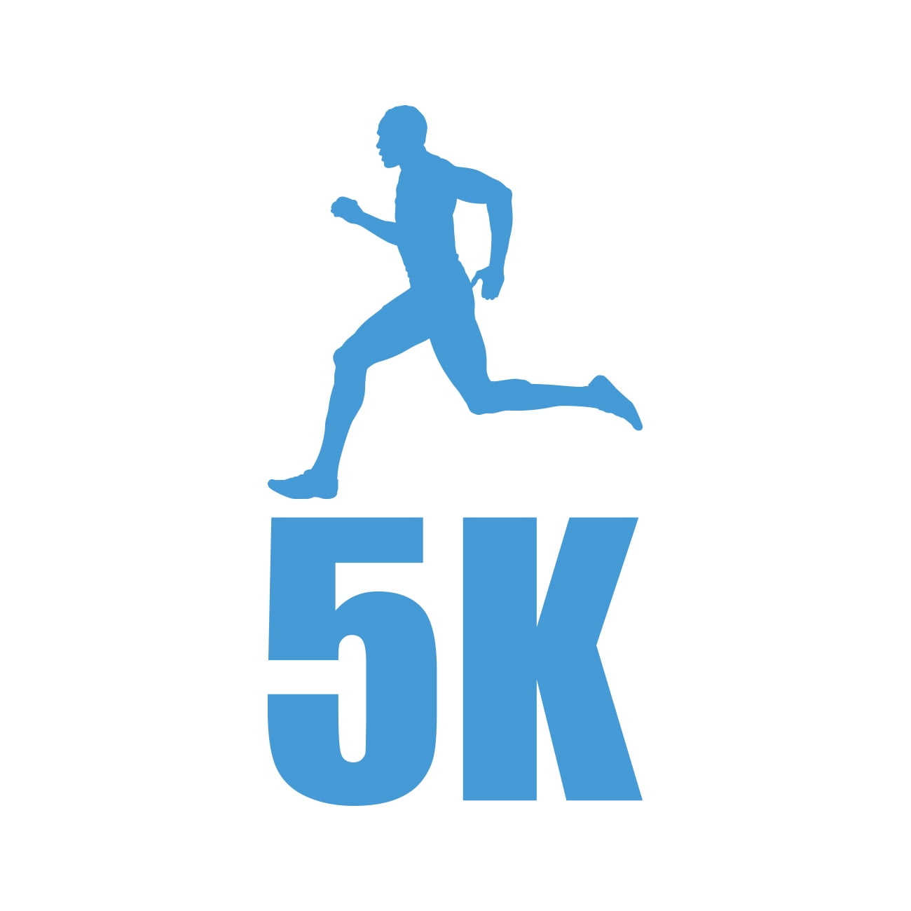 Mens 5K Sticker Decal Die Cut - Self Adhesive Vinyl - Weatherproof ...