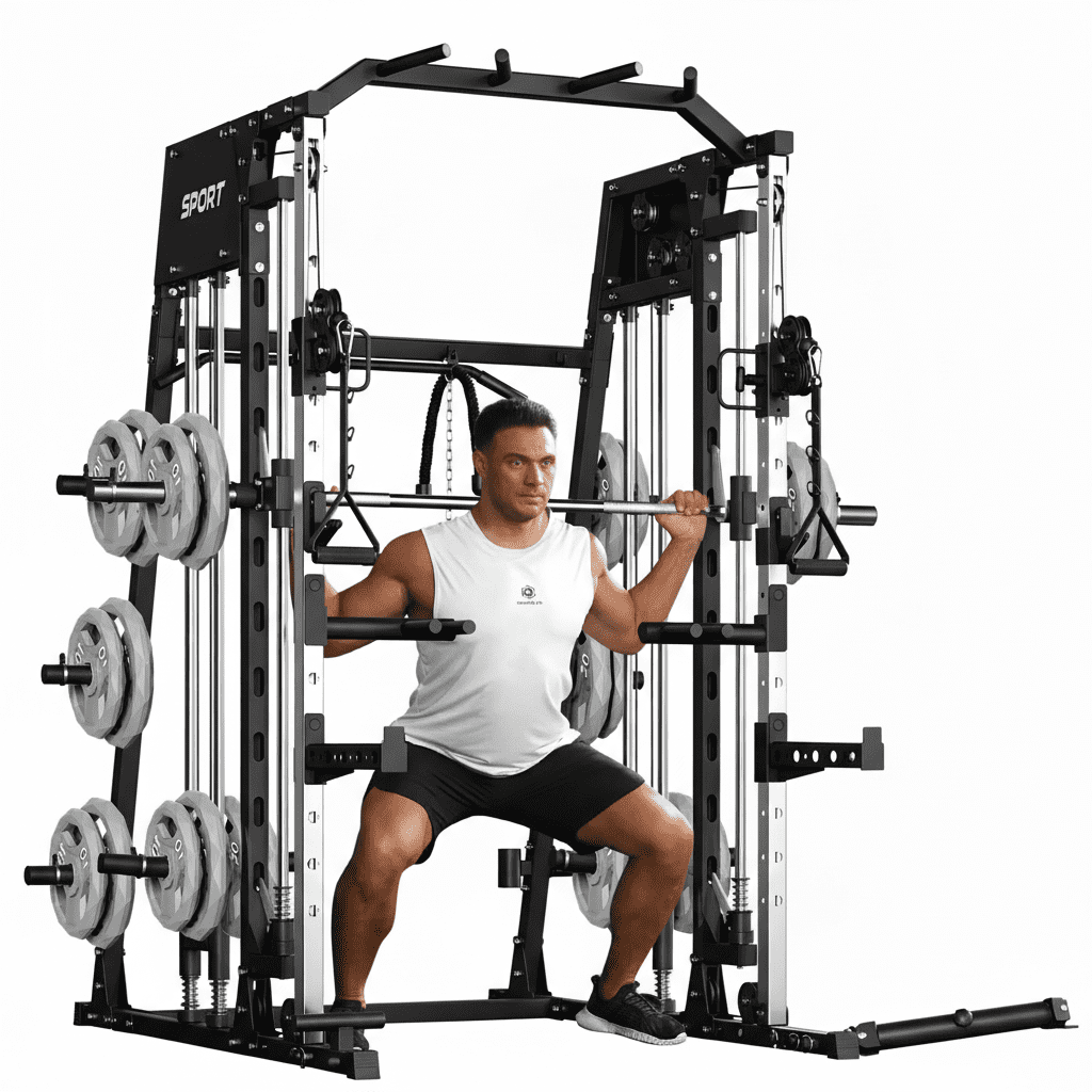 Click here for Garvee All In One Smith Machine Home Gym 2200lbs S... prices