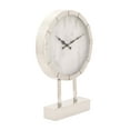 Decmode Glam 18 X 12 Inch Silver Stainless Steel Table Clock - Walmart.com