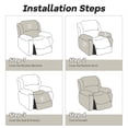 AUQ 2026 New 4 Pcs Recliner Chair Covers Polyester Recliner Cover ...