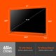 onn. 65” QLED 4K UHD (2160p) Roku Smart TV with Dolby Atmos, Dolby ...