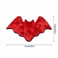 Bats Shaped Toilet Rug Halloween Bathroom Mat, Spooky Gothic Bath Rug ...