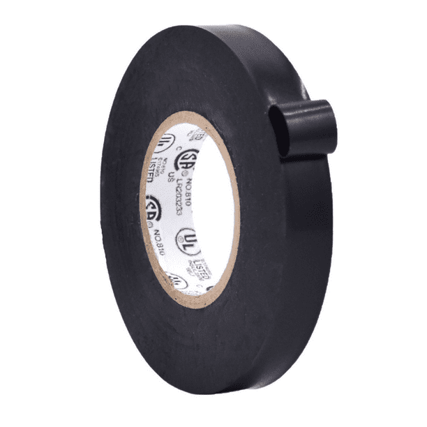 WOD Tape Black Electrical Tape General Purpose 1/2 in. x 66 ft. High ...