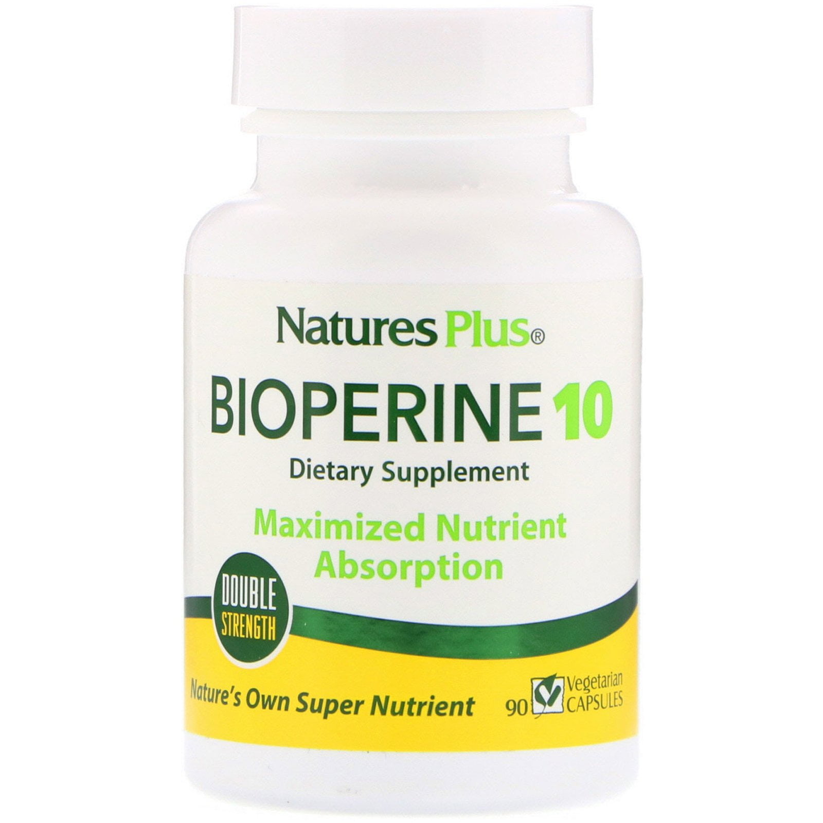 Nature's Plus Bioperine 10, 90 Vegetarian Capsules - Walmart.com